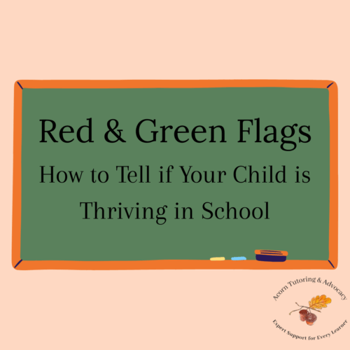 Red & Green Flags: How To Tell If Your Child Is Thriving In School ...